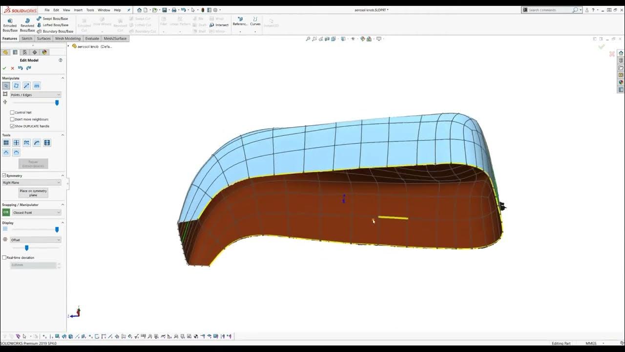 Free Form Modelling Extrapolate - YouTube