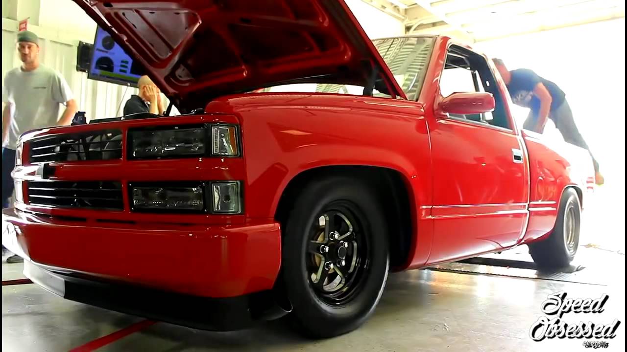 Justune's 1465whp Red Dragon twin turbo LSX Silverado on the Dyno - YouTube