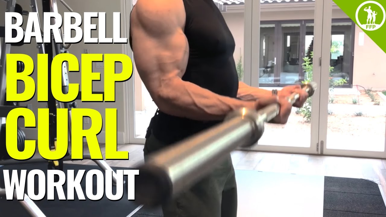 Barbell Bicep Curl Workout (GET BIGGER ARMS!) - YouTube