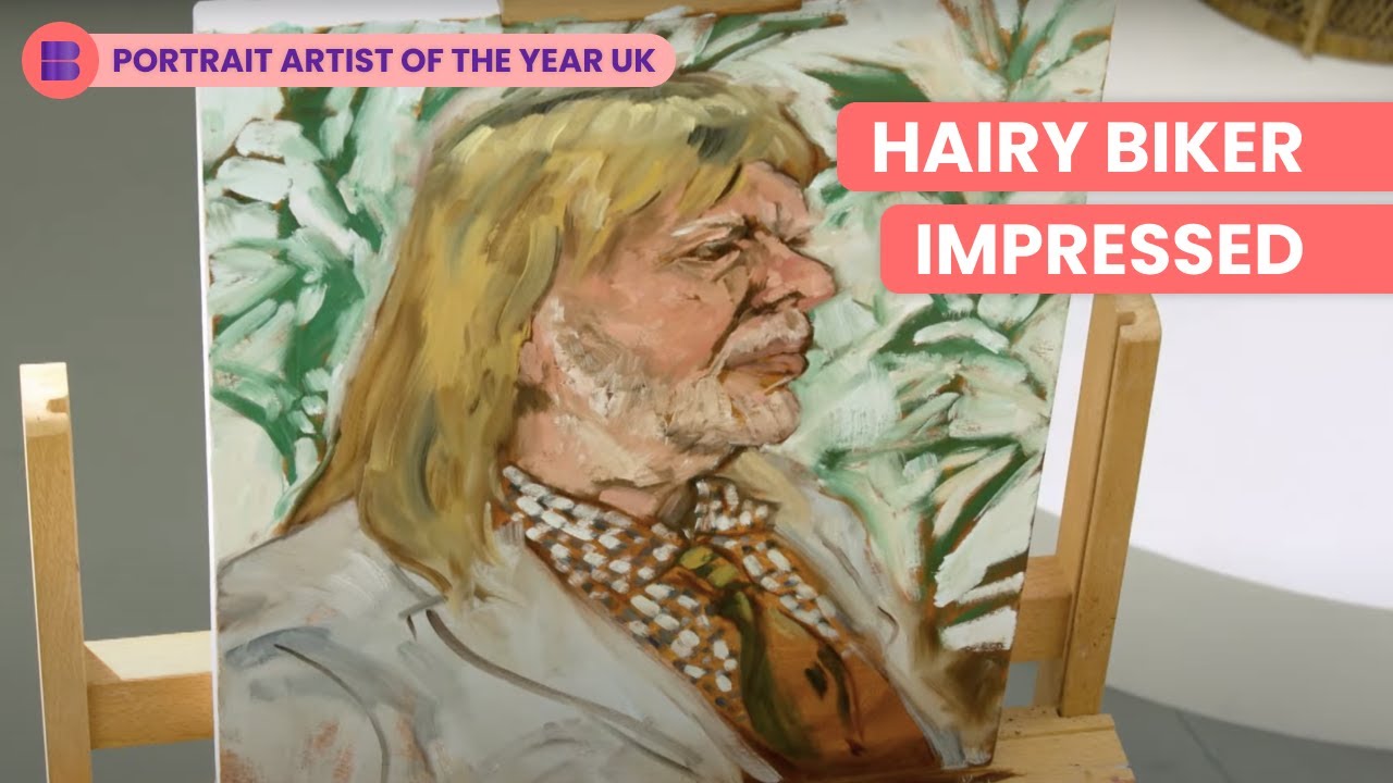 Hairy Biker Dave Myers Sits For Portrait | Portrait Artist of the Year ...