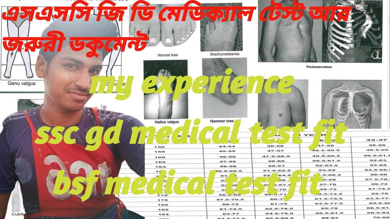 SSC GD MEDICAL TEST DETAILS & DOCUMENT - YouTube