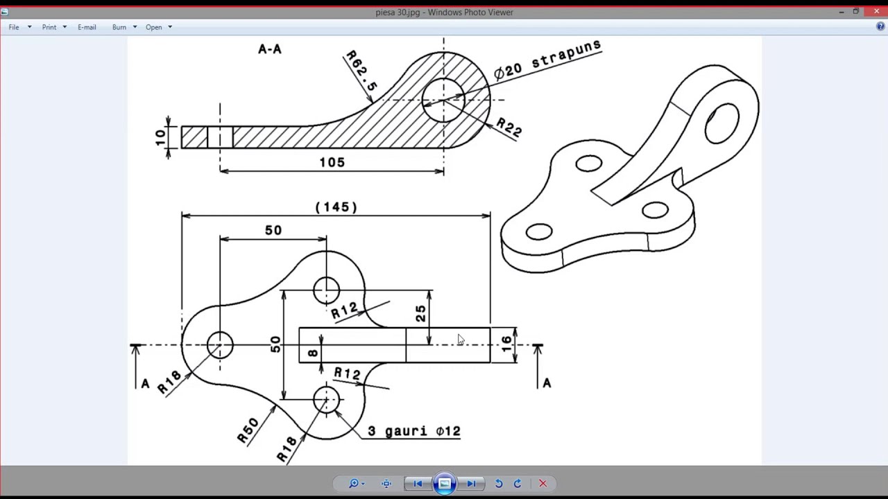 Modelarea unei piese in CATIA v5 tutorial video explicat detaliat 3 ...