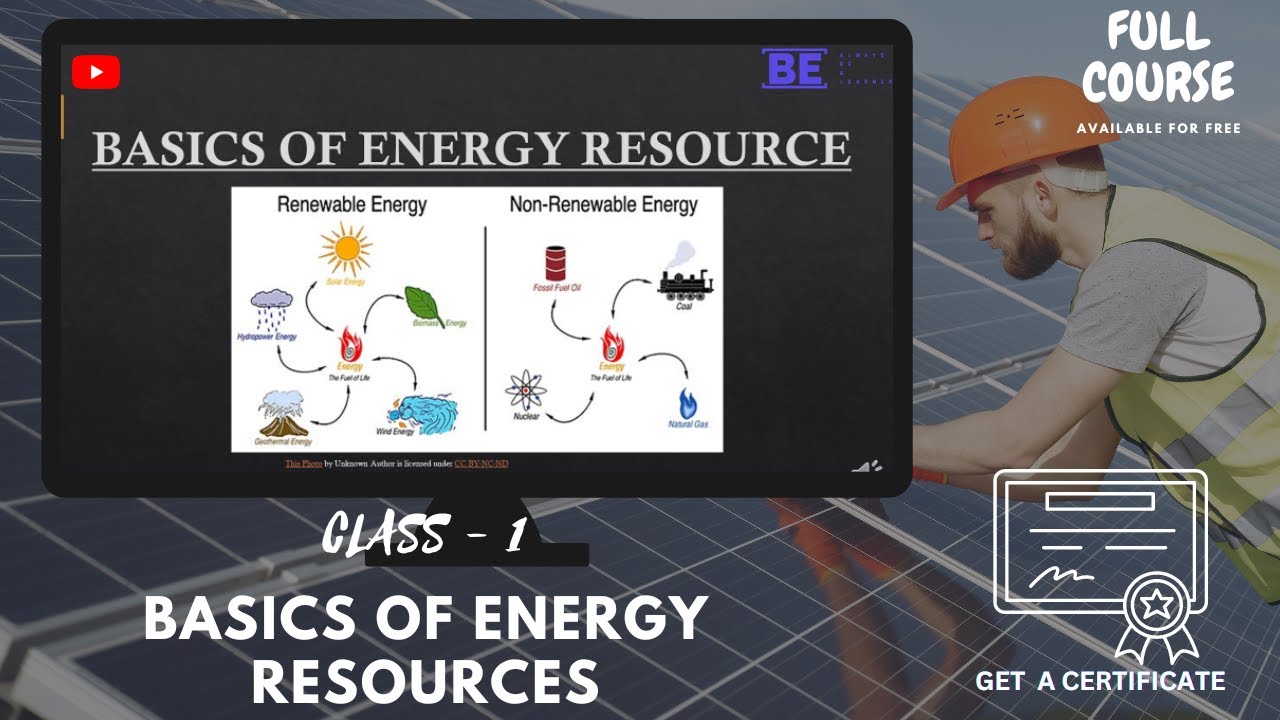 Class-01 basics of energy resources || free solar energy and PV plant ...