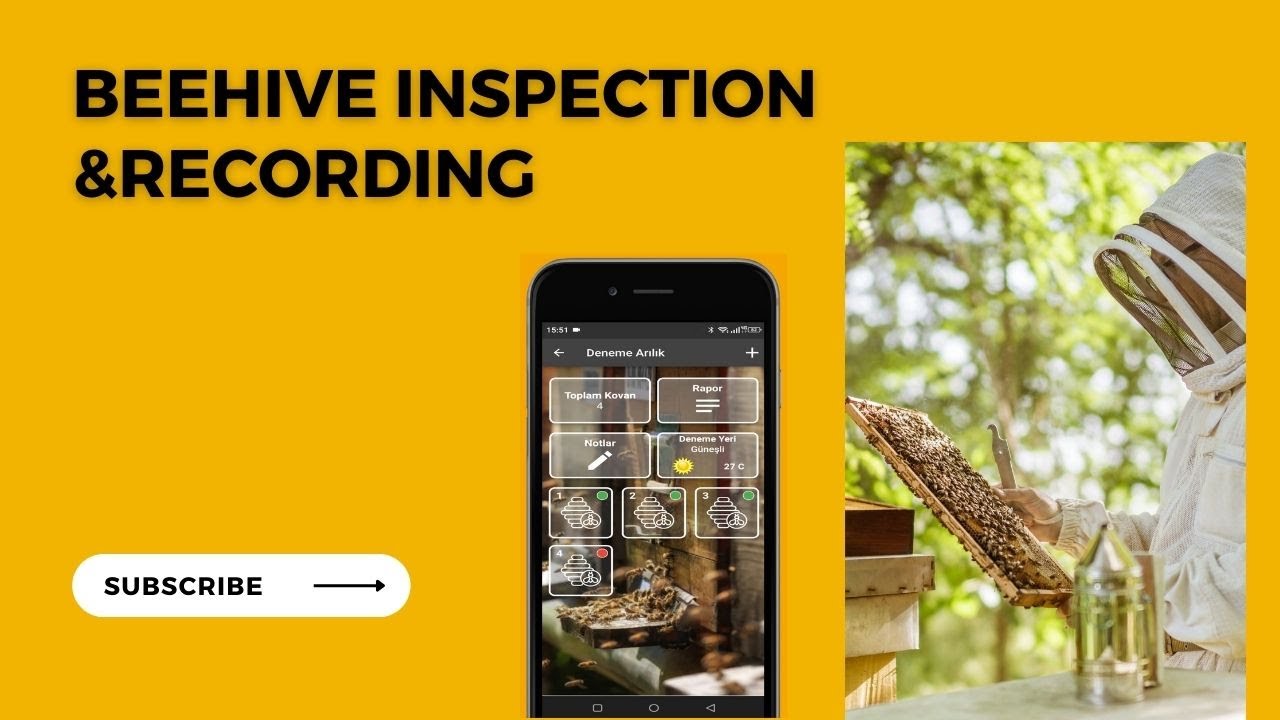Inspecting Beehives | Beehive and Apiary App - YouTube