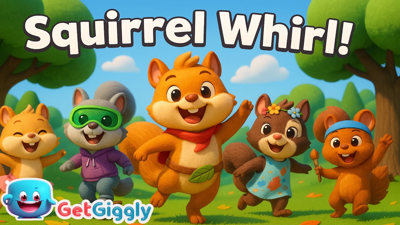 Squirrel Whirl! 🐿️ | Fun Squirrel Song for Kids | Dance, Laugh & Learn ...