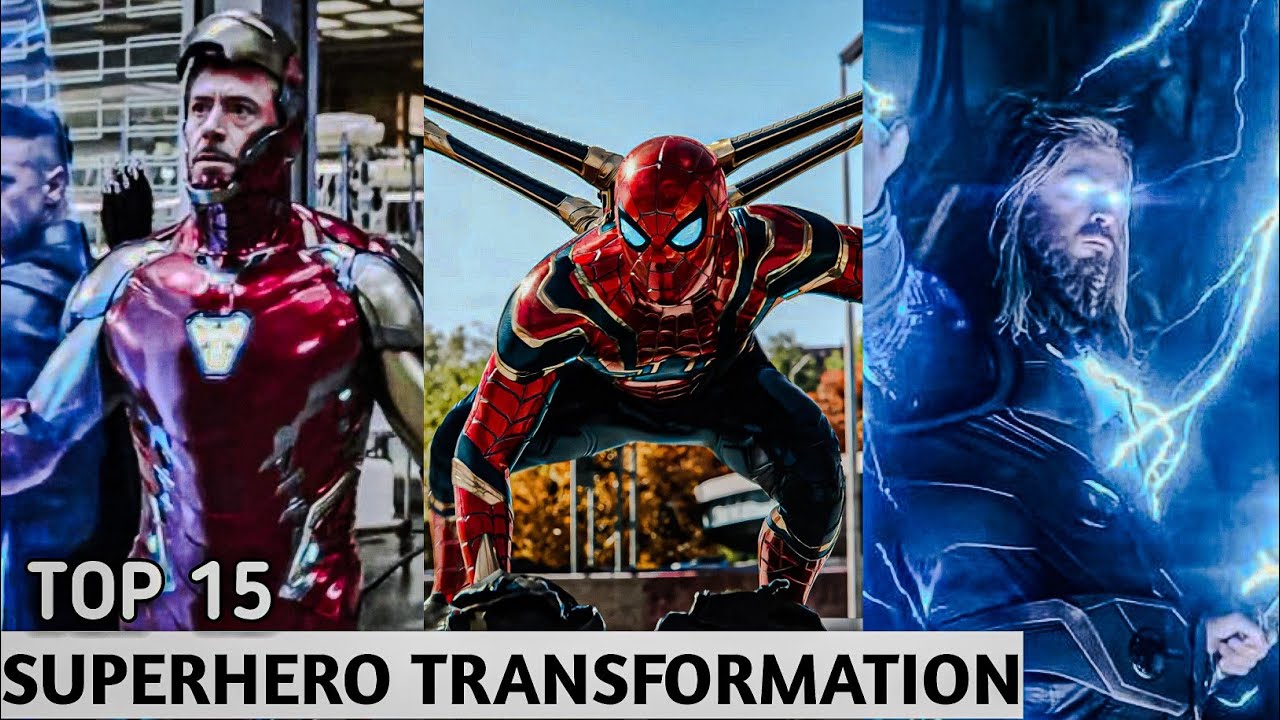 TOP 15 SUPERHERO TRANSFORMATION 🔥- COOLEST TRANSFORMATION EVER 🤯 ...