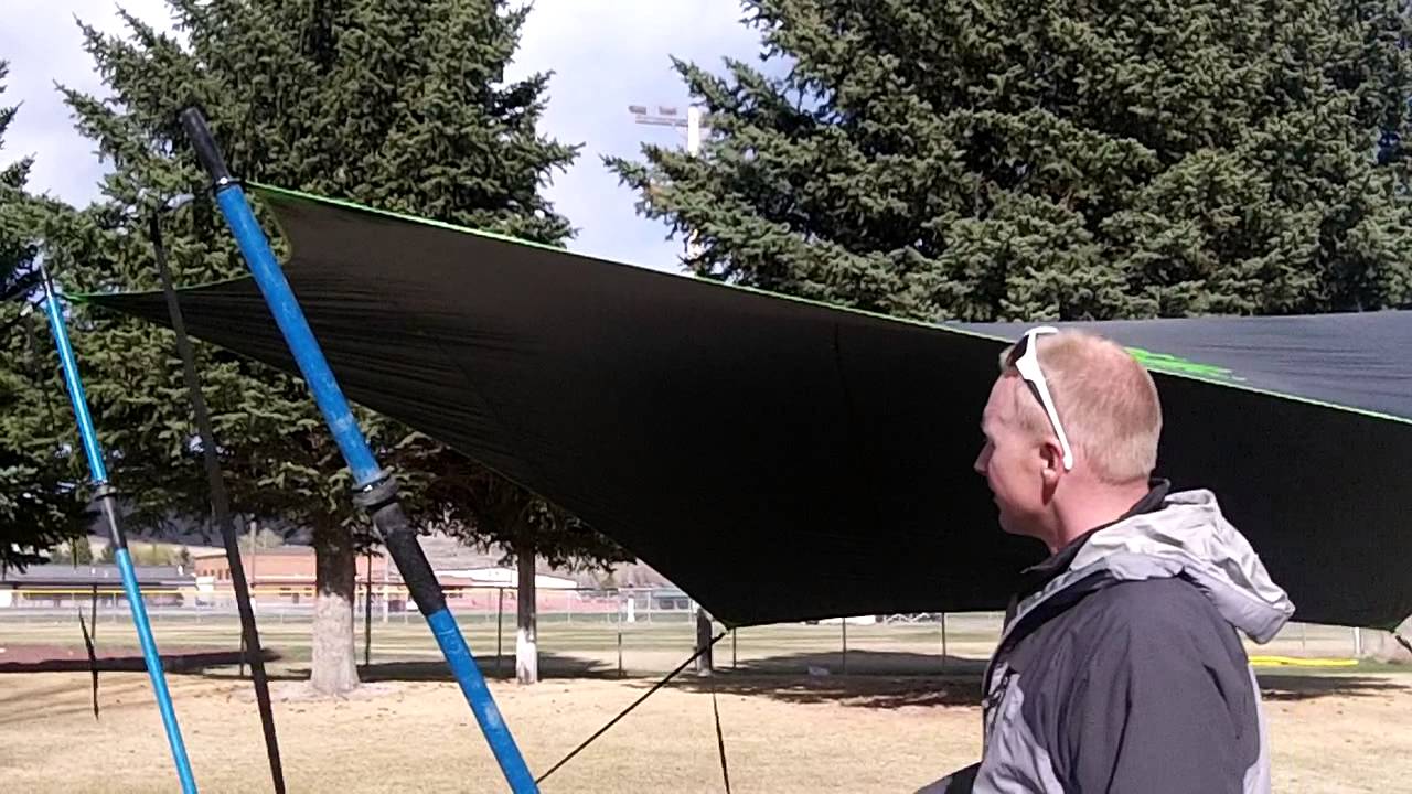 Dragon Fly Tarp Set Up 2 - YouTube