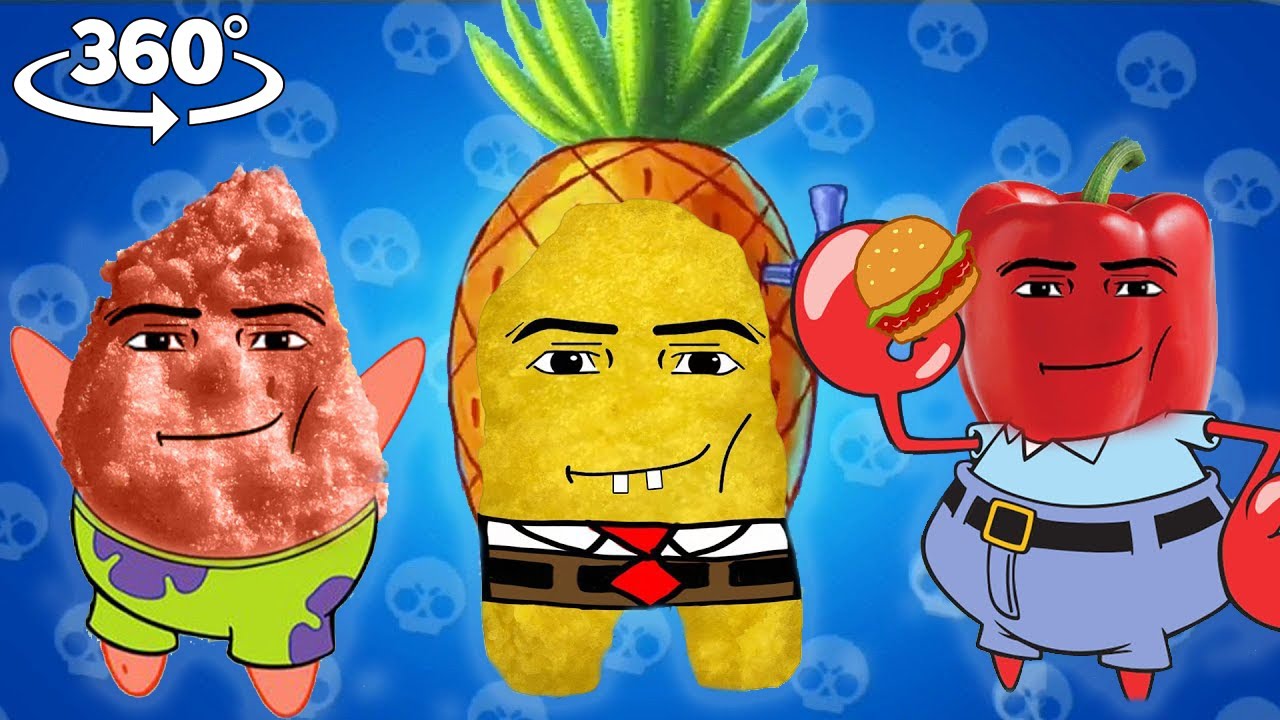 🌊 360 VR Cotton eye joe SpongeBob, Geometry Dash, Brawl Stars versions ...
