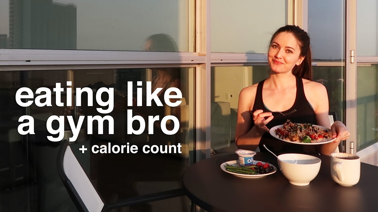 Eating Like a Gym Bro for a Day - YouTube
