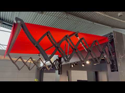 Tentimo Scissor Awning from R+T Messe Stuttgart Fair.