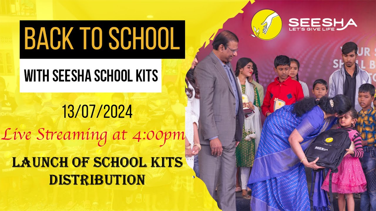 Launch of SEESHA School Kits Distribution - 2024 | SEESHA - YouTube