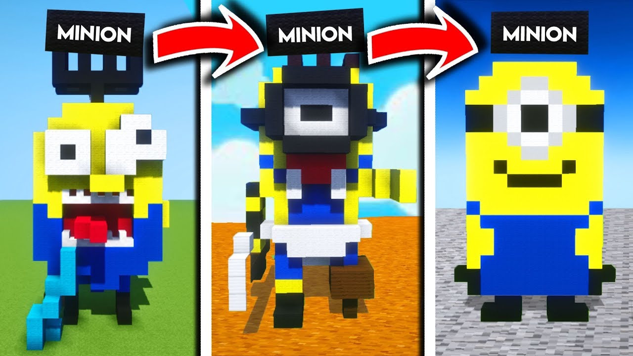 MINION de NOOB vs MINION de PRO DANS MINECRAFT ! 😂😂 - YouTube