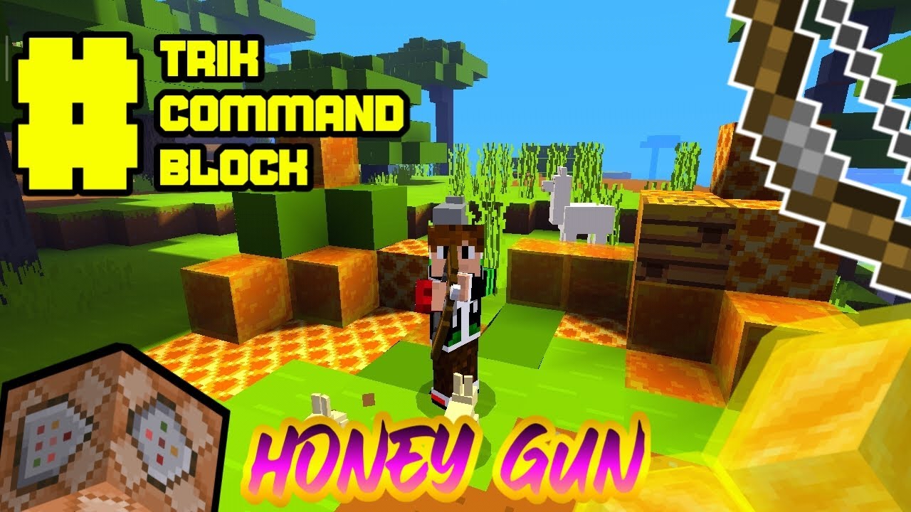 SENJATA MADU DI MINECRAFT!!! | Trik Command Block [MCPE/MCBE] - YouTube