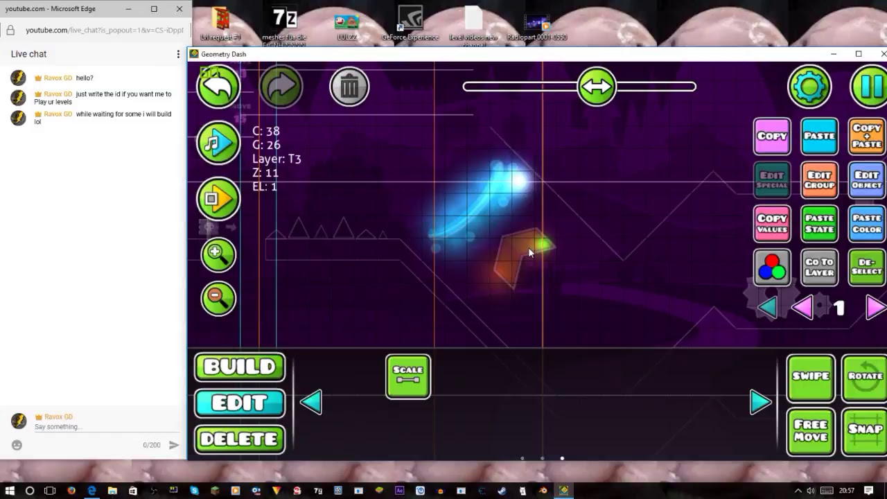 playing some cool levels geometry dash - YouTube