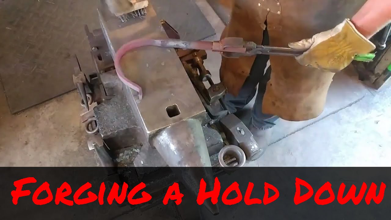 How to Forge a Blacksmith Hold Down Tool - YouTube