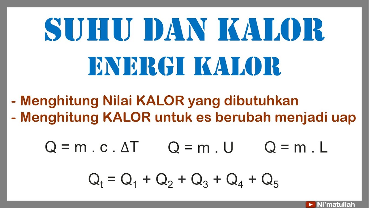 Pembahasan Soal Suhu dan Kalor | Energi Kalor - part 4 (Fisika Kelas 11 ...