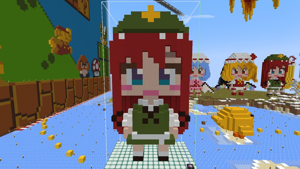 Hong Meiling of Touhou Project make in Minecraft 紅美鈴 - YouTube