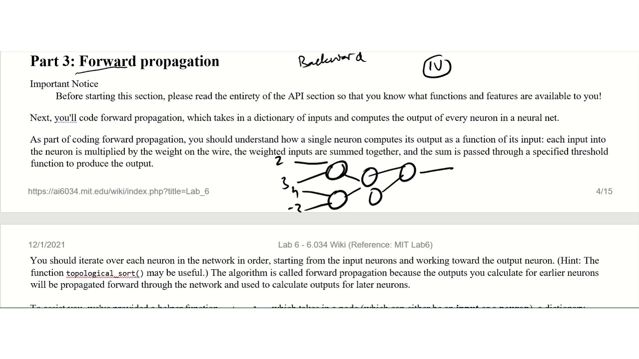 Neural Network Lab8 Instructions - YouTube