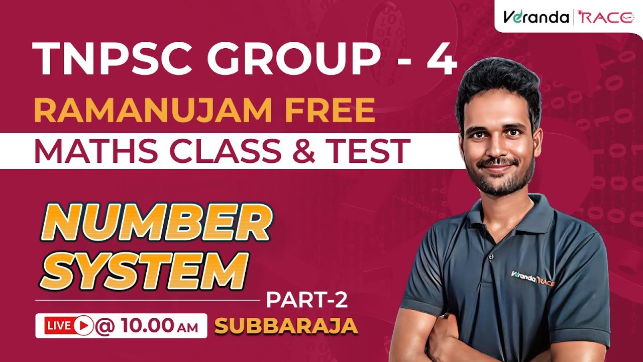 TNPSC Group-4 | Ramanujam Free Maths Class & Test Series | Number ...