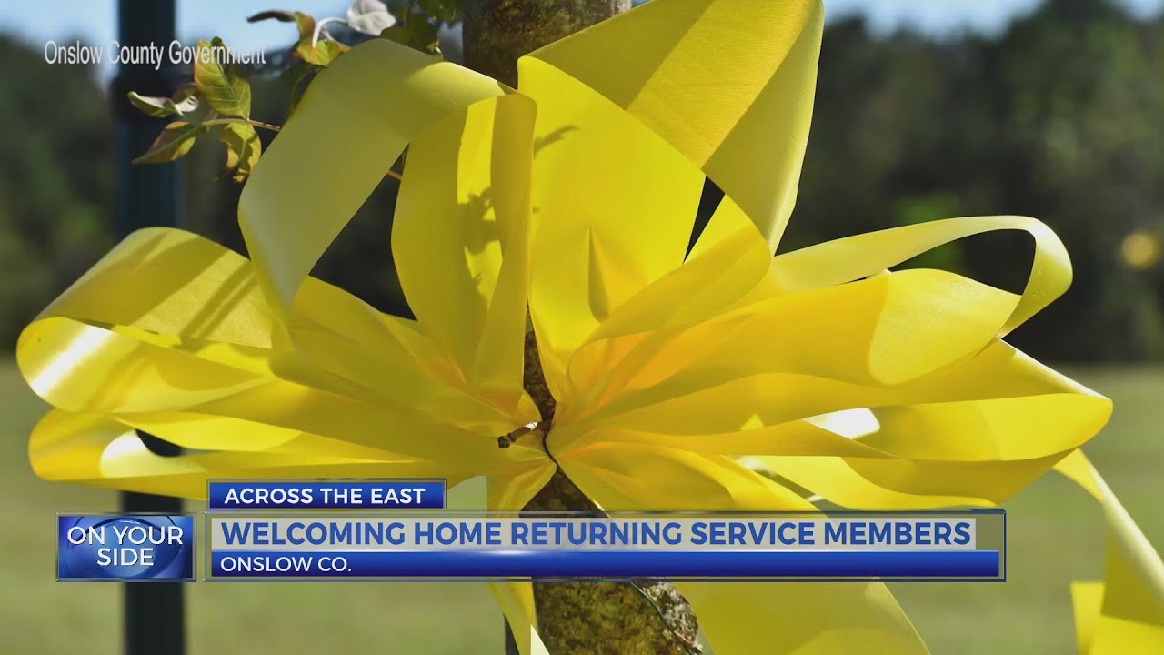 Onslow County calls for Yellow Ribbons to welcome 24th MEU home - YouTube