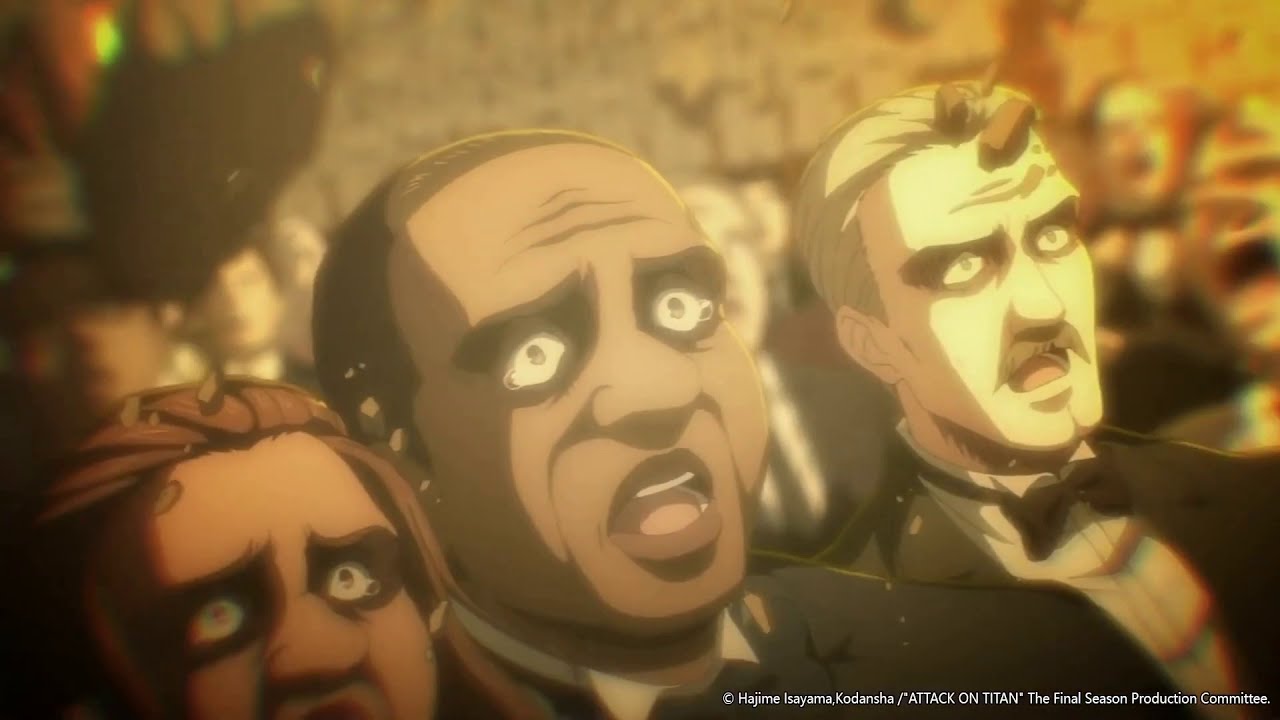 Attack on Titan S4E5 - Erens Titan transformation with Reiners and ...