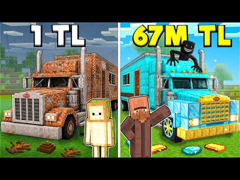1TL TIRDAN MİLYONER TIRA EVRİM! - Minecraft
