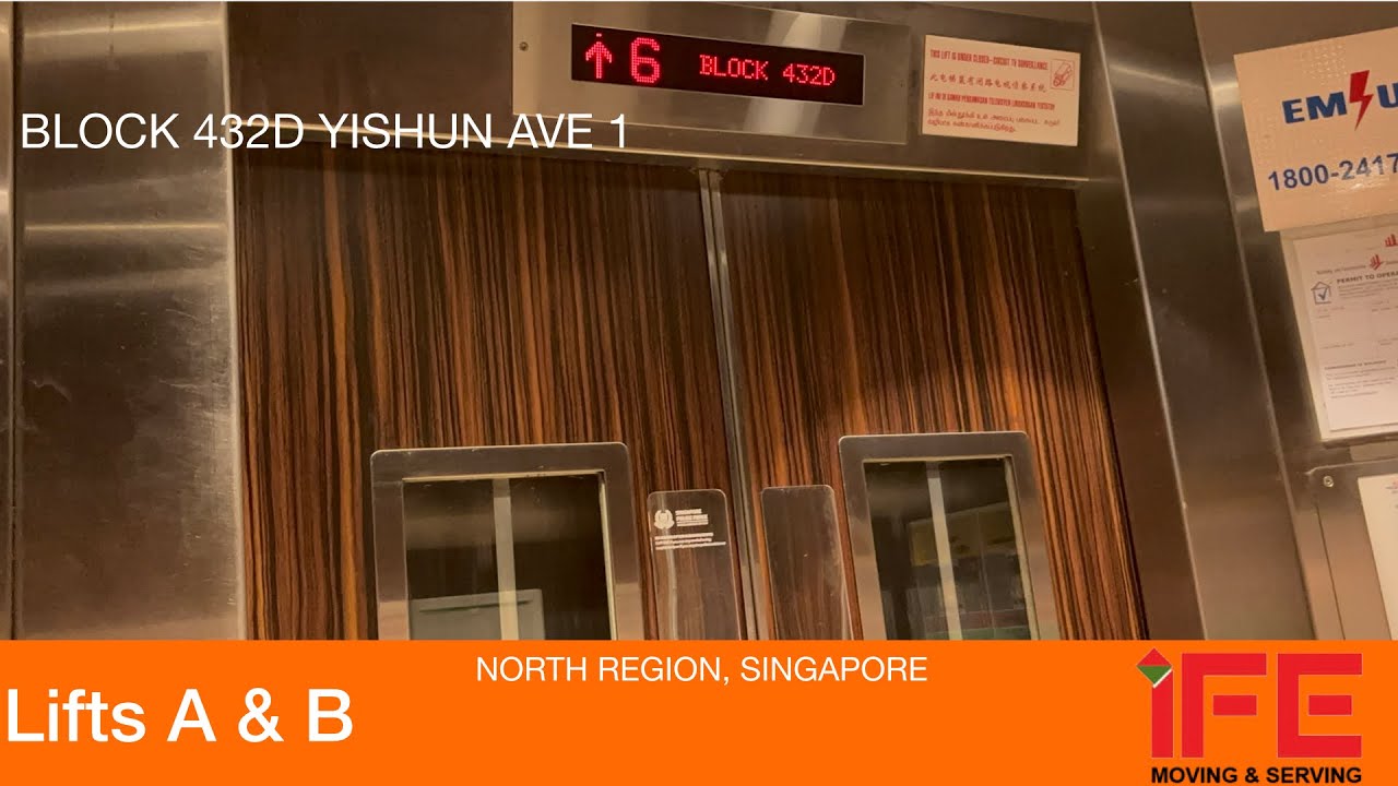 HDB Block 432D Yishun || IFE Elevator - YouTube