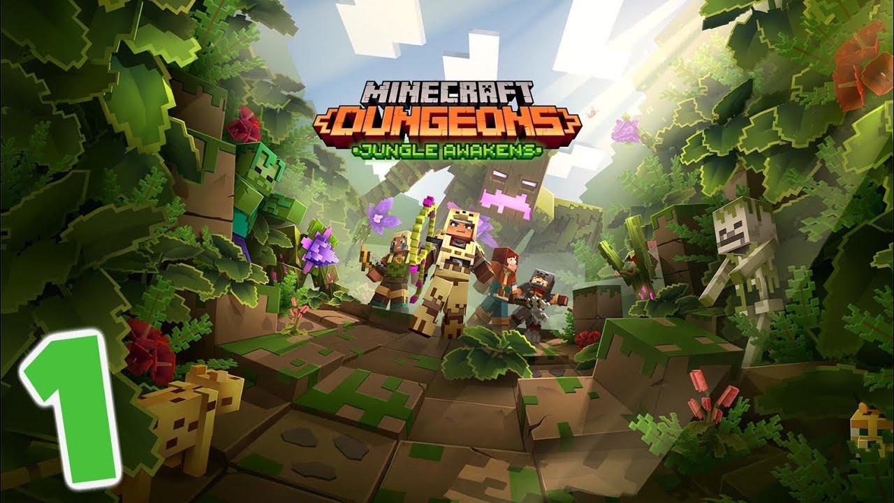 Minecraft Dungeons Jungle Awakens DLC - Dingy Jungle [1] - YouTube