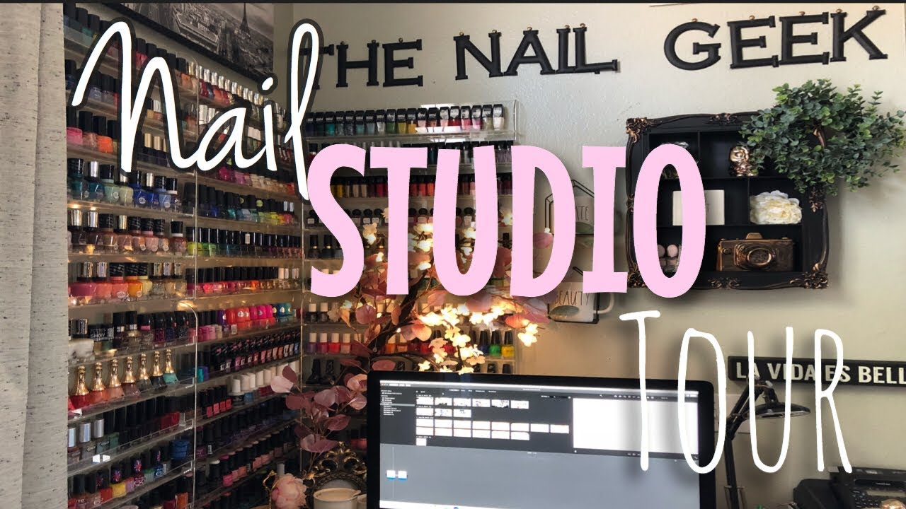 MI ESPACIO DE UÑAS/NAIL STUDIO TOUR - YouTube
