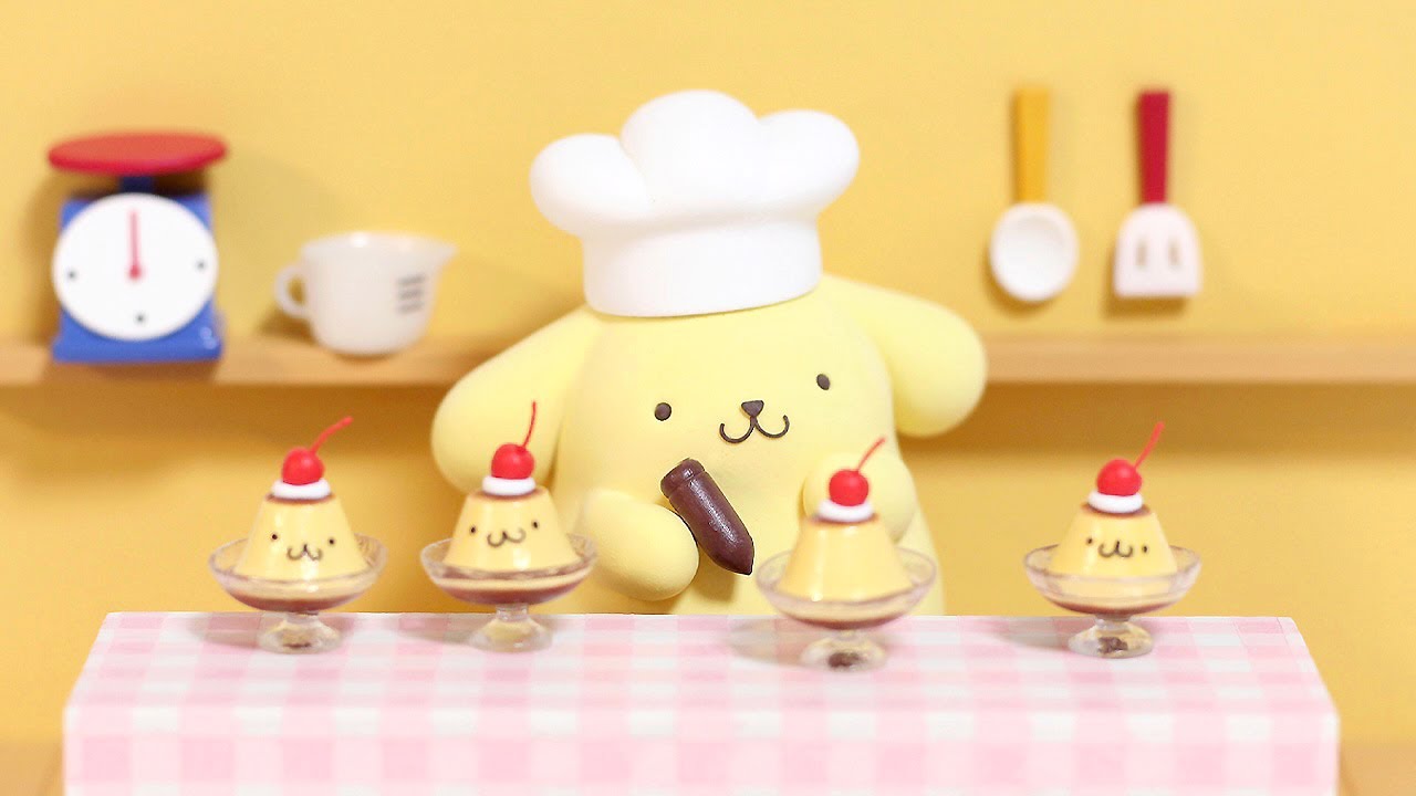 클레이로 폼폼푸린 쿠킹 키친 만들기 How to make POMPOMPURIN'S COOKING KITCHEN with clay ...