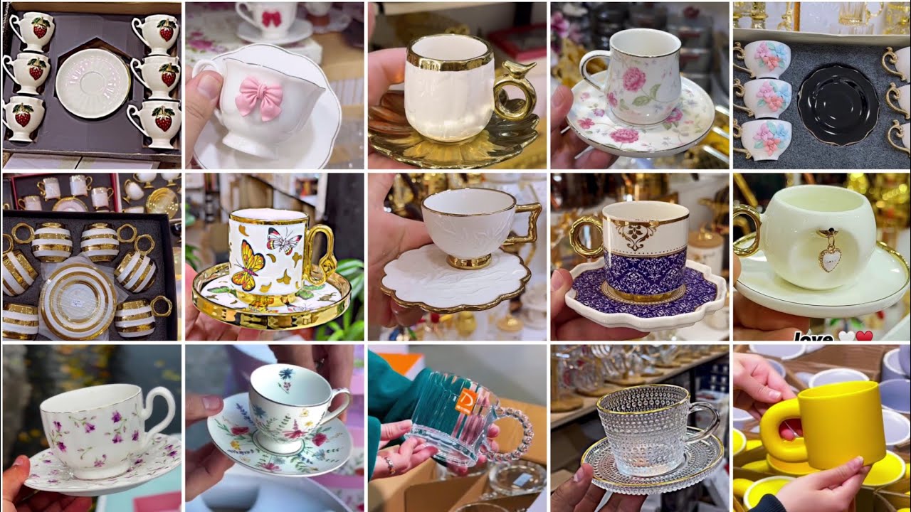 Jordan Iraq and Turkey Tea cups design 2024 stylish 😍 ️ Tea cup with ...