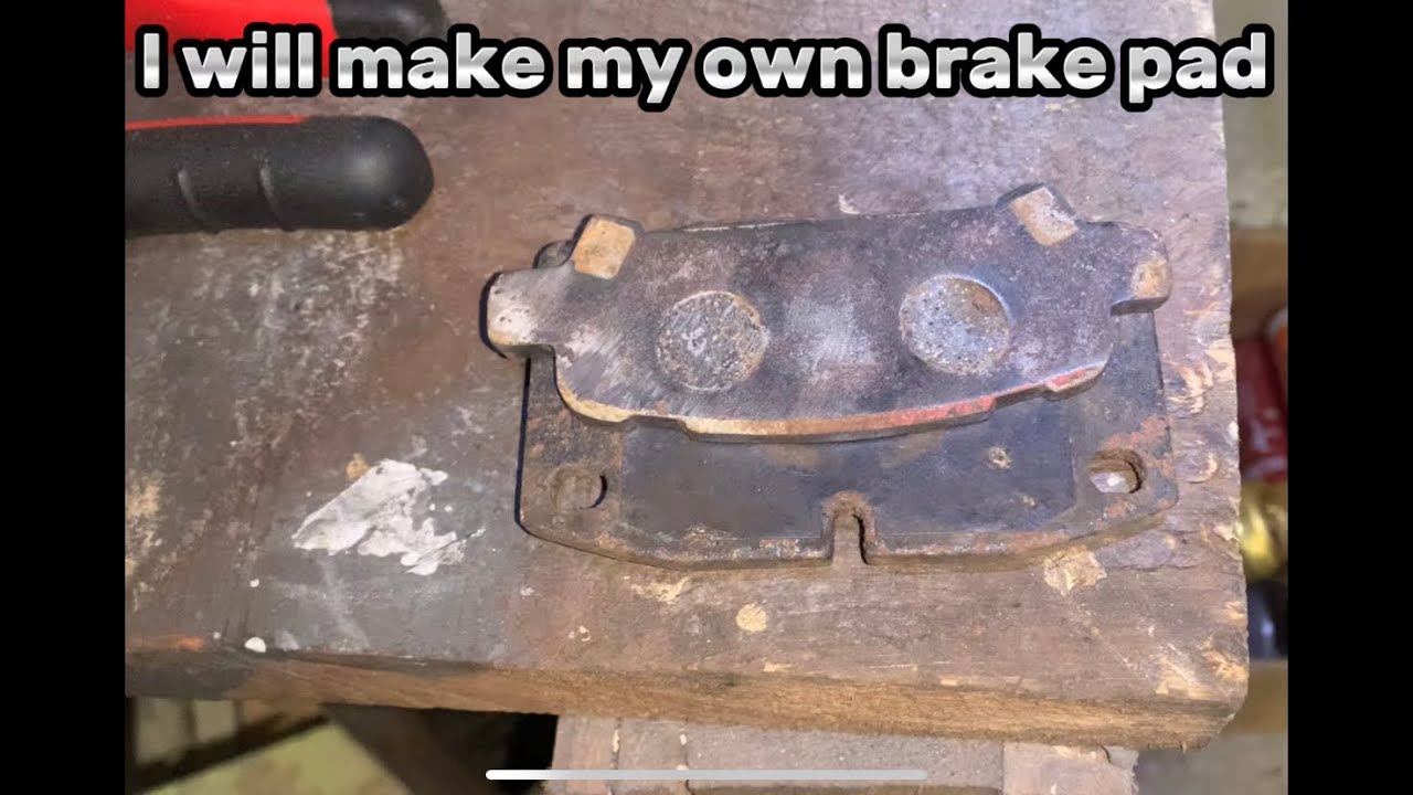 Making brake pad from another brake pad&Stuck calliper pin#subaru #outback #area51 - YouTube