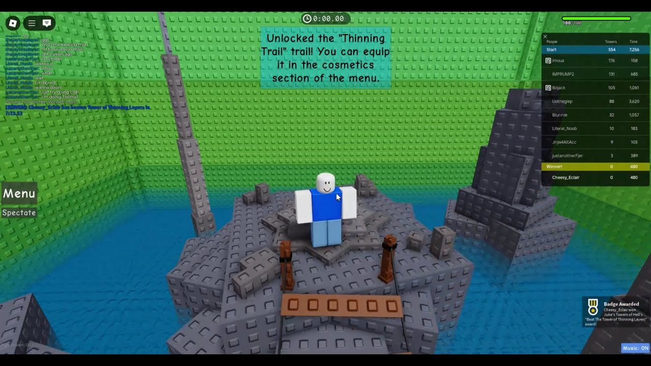 Roblox - Juke's Towers of Hell (JToH) - Tower of Thinning Layers - YouTube