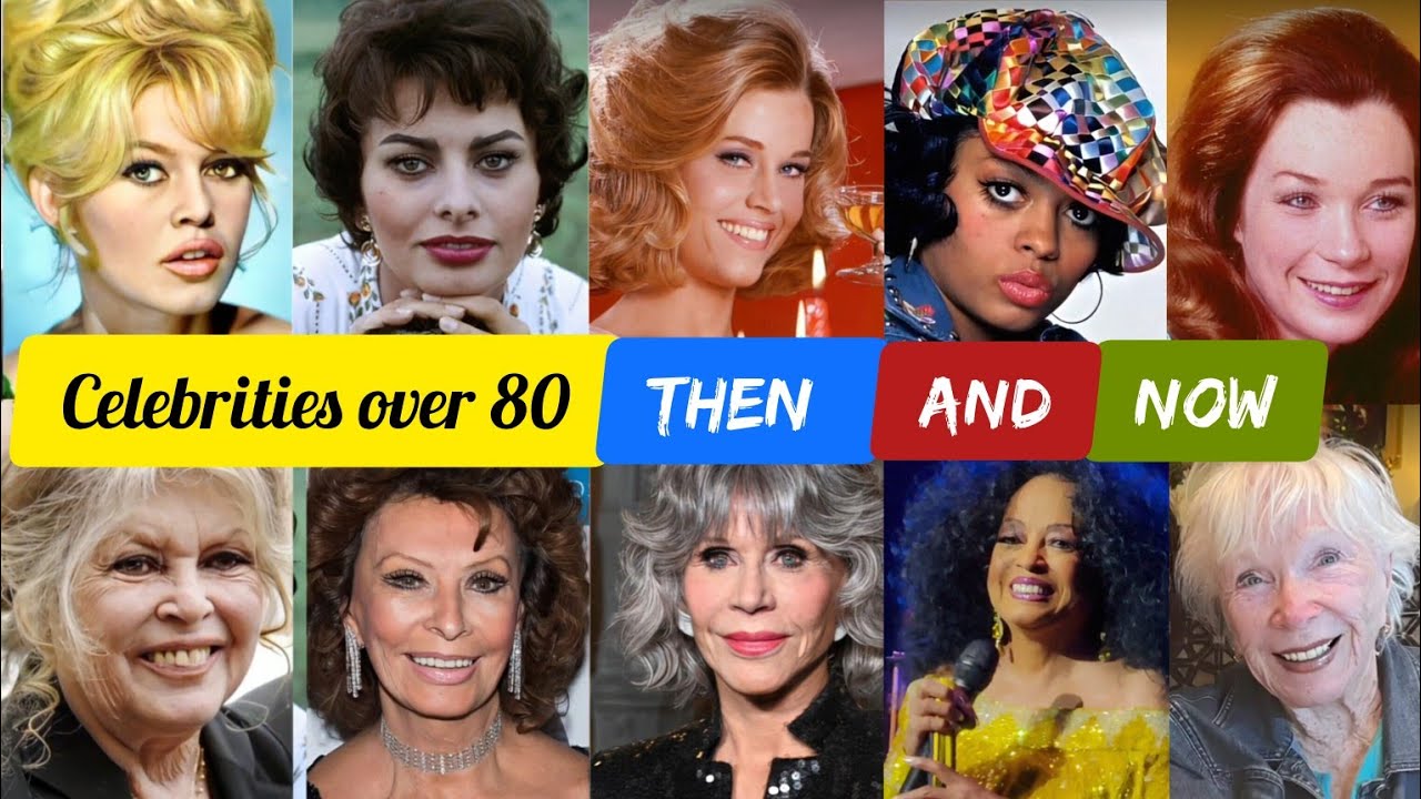 Celebrities over 80, then and now #hollywood - YouTube