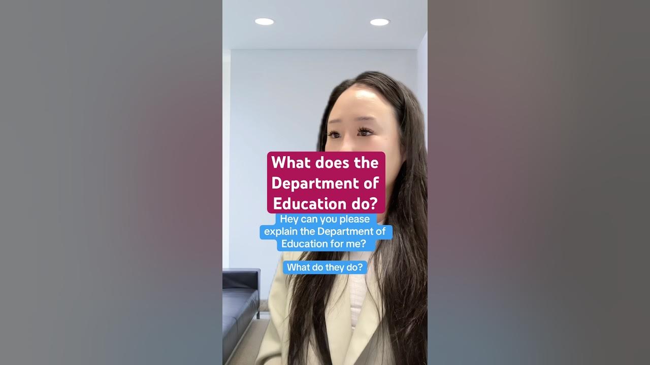 What does the Department of Education do? #deptofed #usafacts #fyp #explained - YouTube