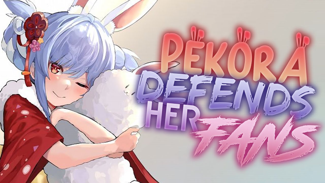 Pekora defends her fans and tries to share problems with them - YouTube
