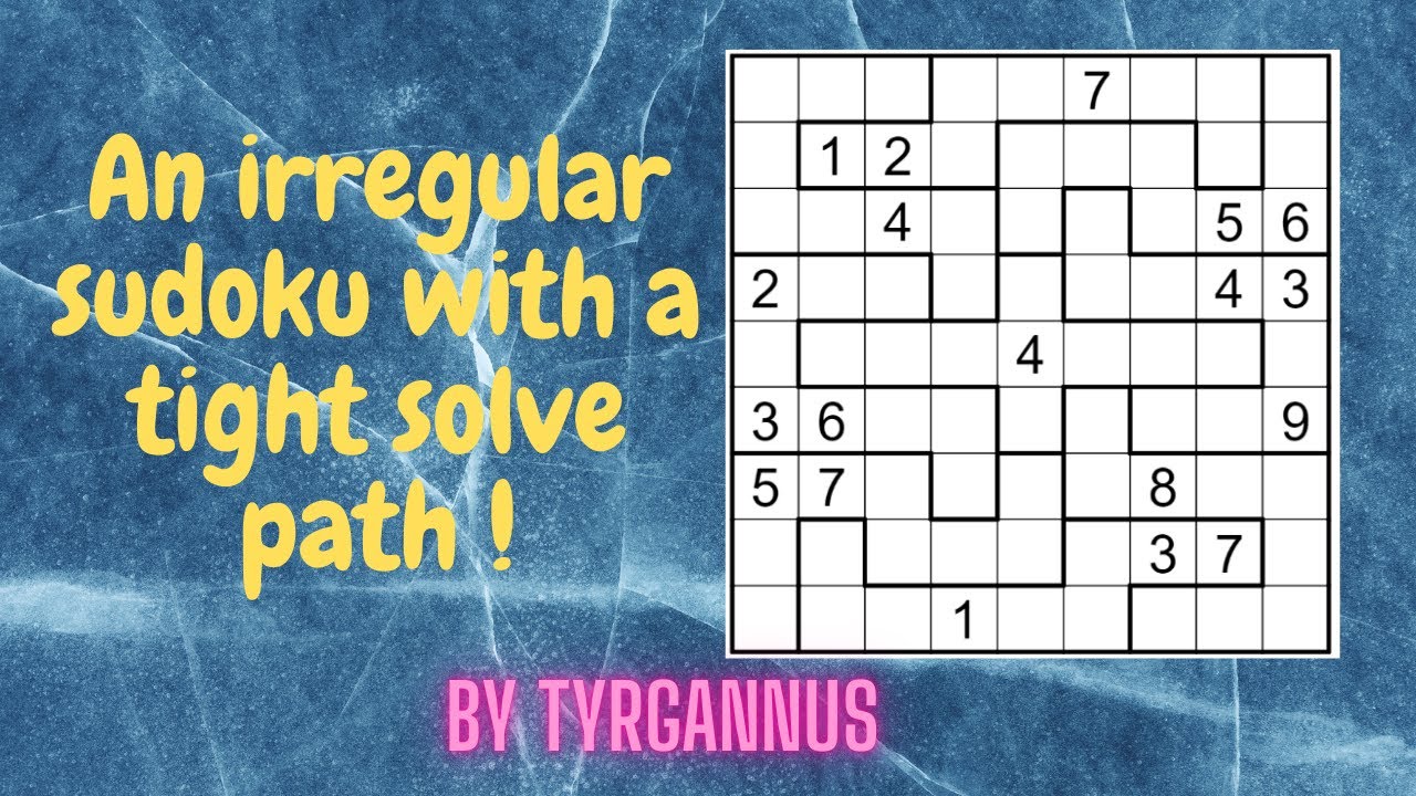 The powerful trick in irregular sudokus ! - YouTube