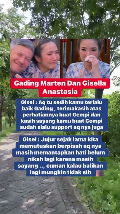 Gisel mengaku masih belum bisa move on dari gading Marten #giselle #shots #artist #viralshort ...