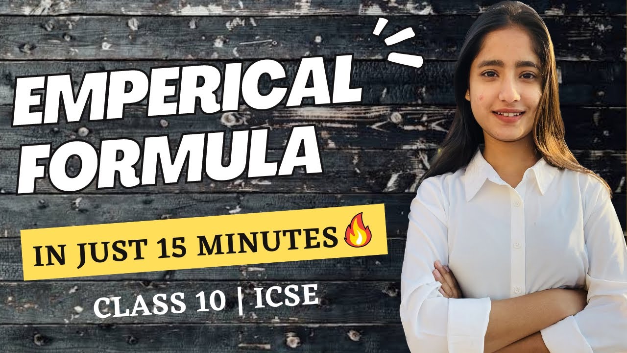 Emperical Formula Molecular Formula Class 10 ICSE Mole Concept Emperical Formula Molecular Formula Class 10 ICSE Mole Concept
