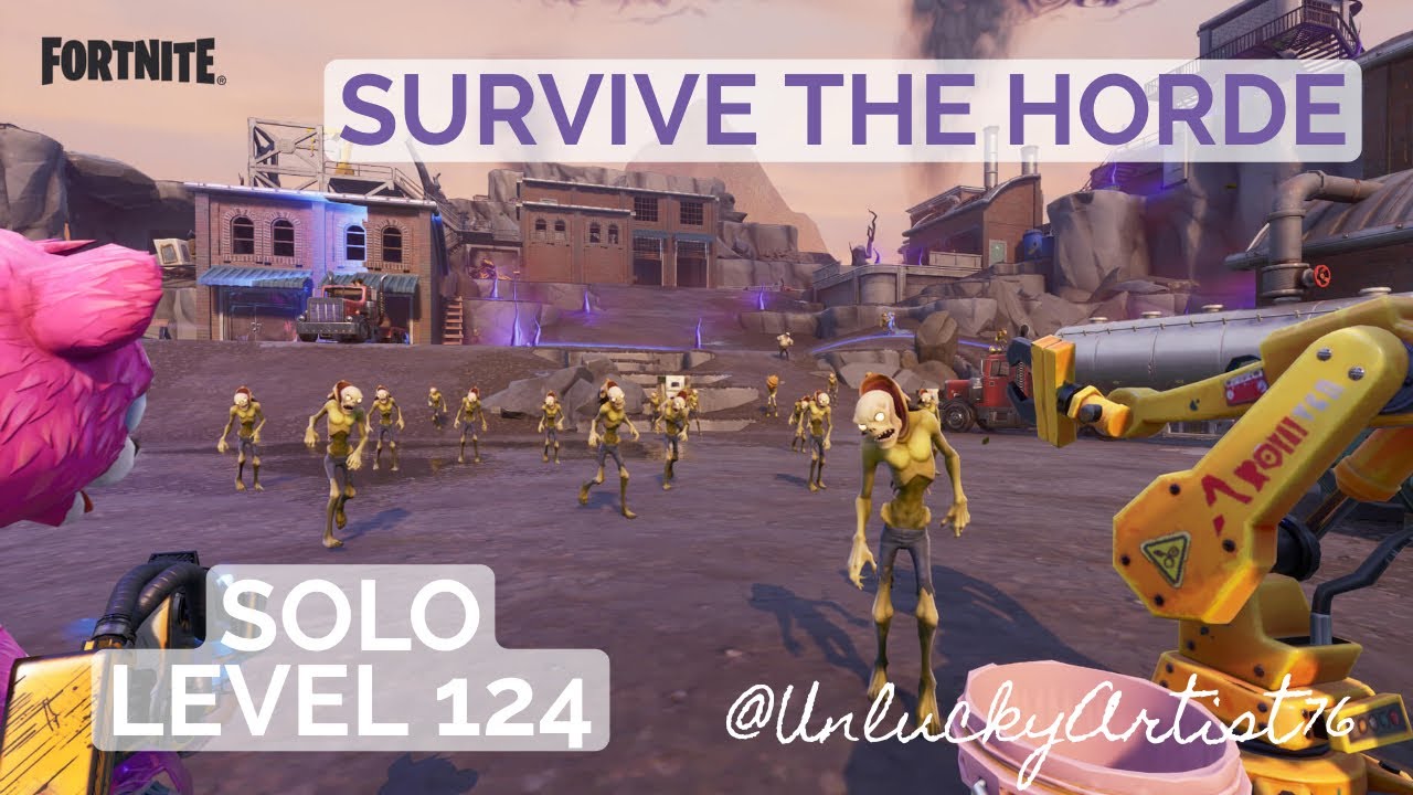 Survive the Horde Solo - Level 124 - YouTube