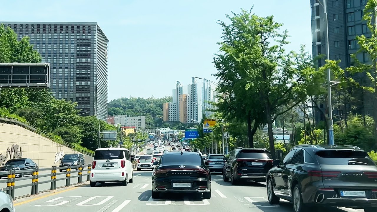 4K 서울 드라이브, 편안한 재즈 - Drive Seoul, Drive Korea : 흑석역 - 강남 고속버스터미널 - YouTube