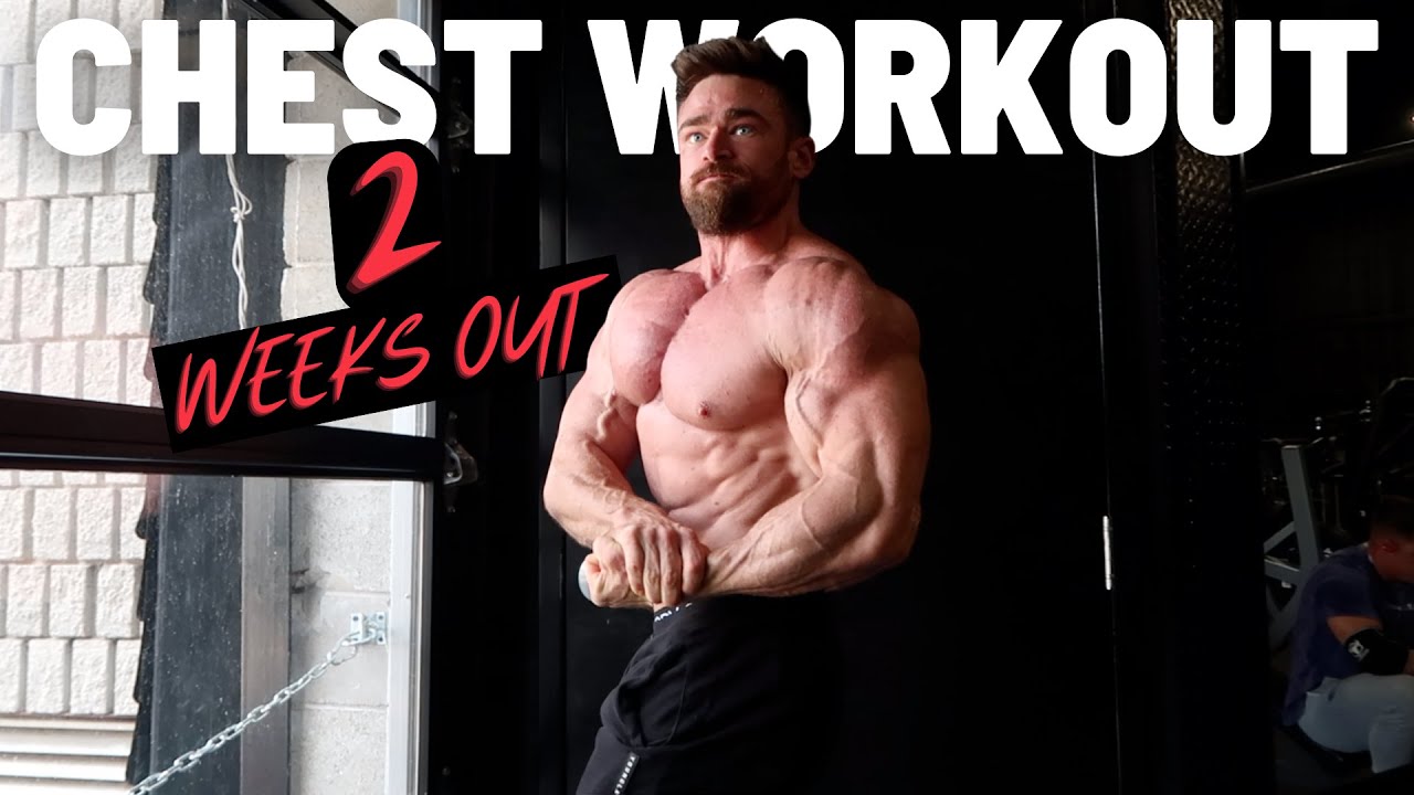 Shredded Chest Workout at Pure Muscle | 2 weeks out - YouTube