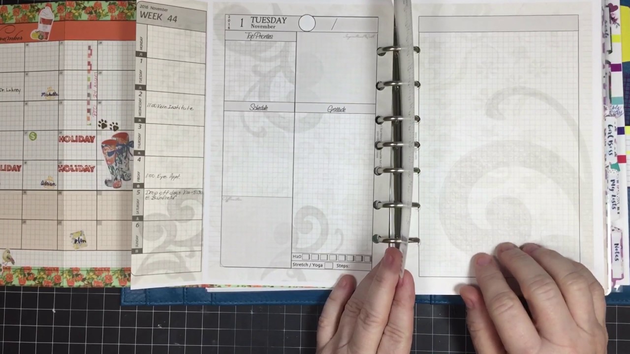 November planner set-up / DIY Fish Inserts & The Planner Society kit ...