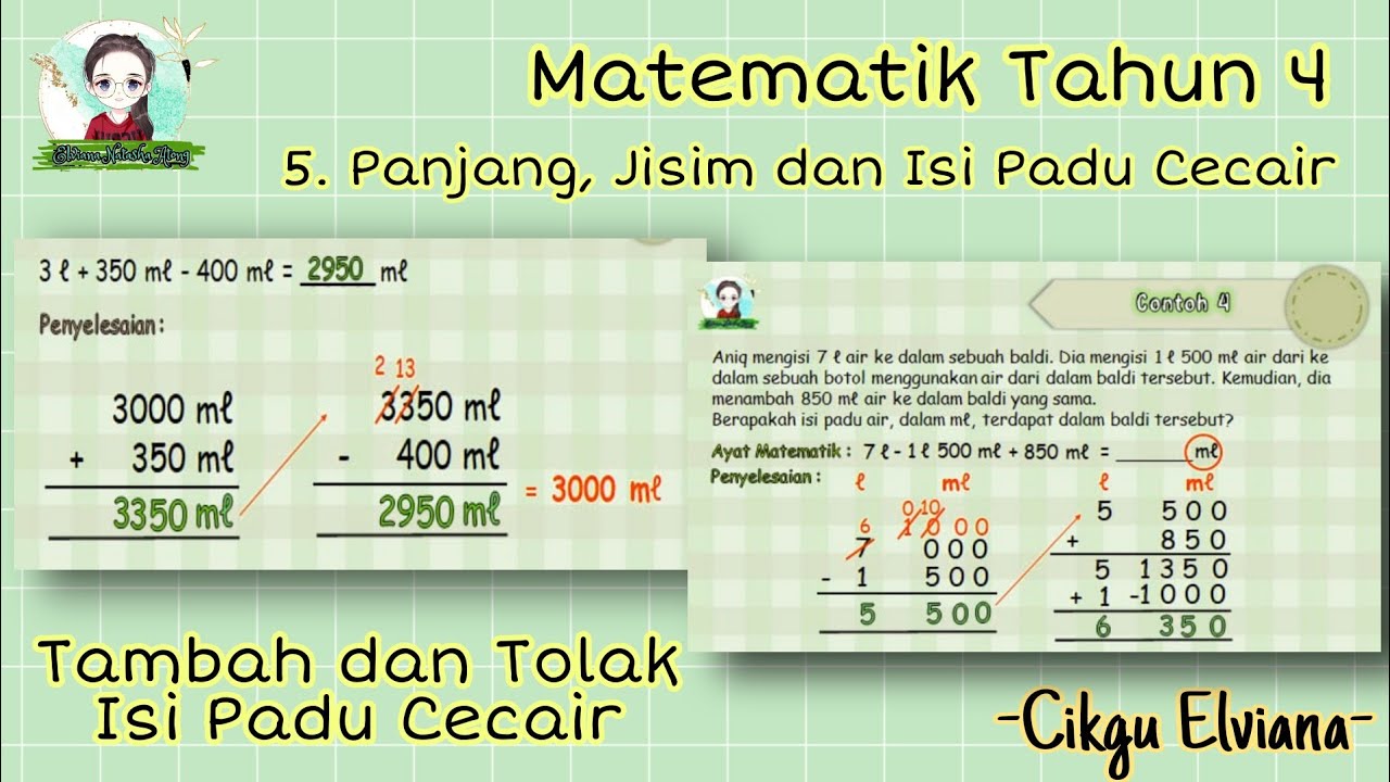 Matematik Tahun 4 | Operasi Bergabung : Tambah dan Tolak Isi Padu ...