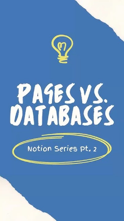 Notion Pages vs Databases: What's the Difference? | Notion Tips for Beginners #notiontutorial # ...