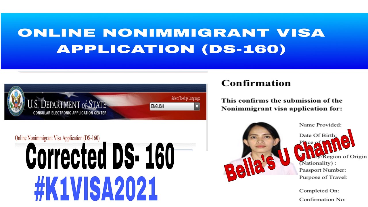 How Do I Correct A Mistake On My DS160 Form After Submitting It Tagalog K1Visa2022 YouTube How Do I Correct A Mistake On My DS160 Form After Submitting It Tagalog K1Visa2022 YouTube