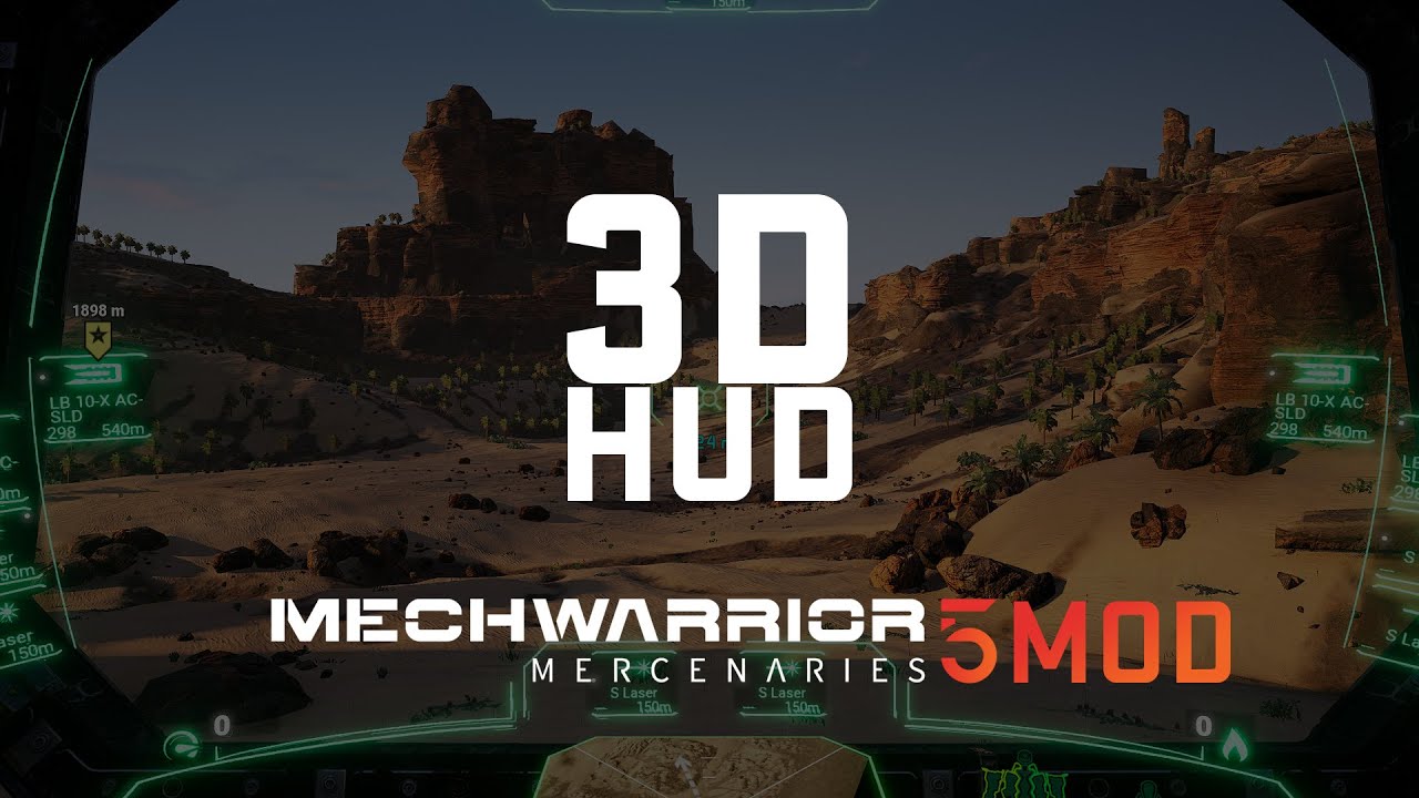 Mechwarrior 5 Mod - 3D HUD by NavidA1 - YouTube