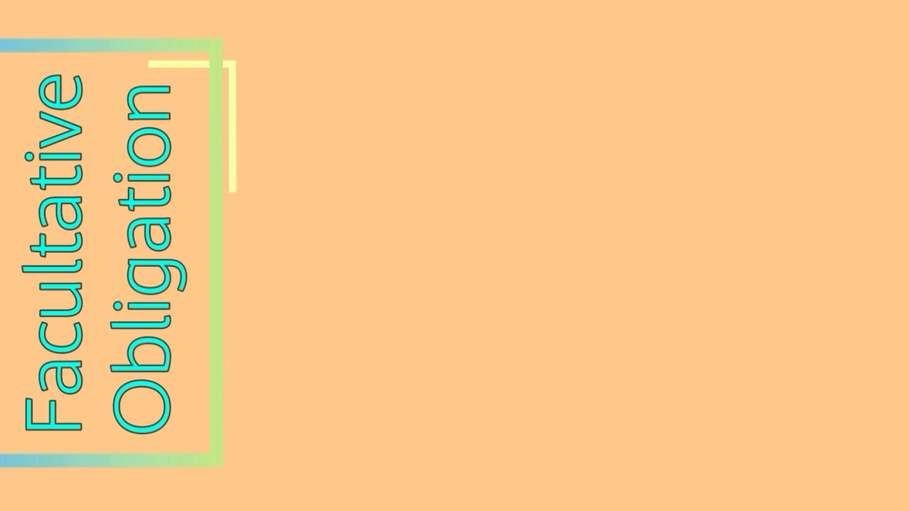 OBLICON facultative obligation (taglish) - YouTube