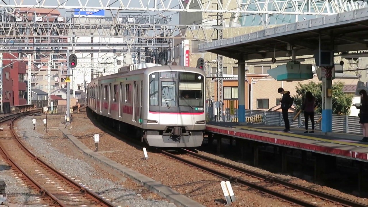 東急5000系 東武スカイツリーライン曳舟駅到着 Tokyu 5000 series EMU - YouTube