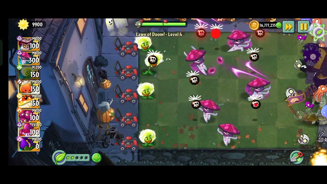 Plants Vs Zombies 2 Lawn of Doom Level 1-6 - YouTube